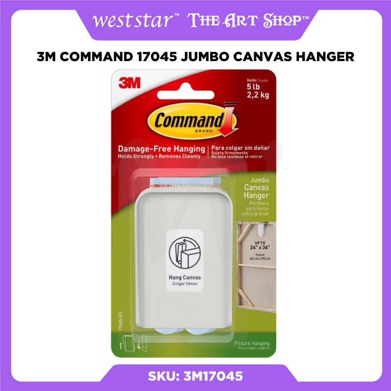 Command jumbo canvas hanger store