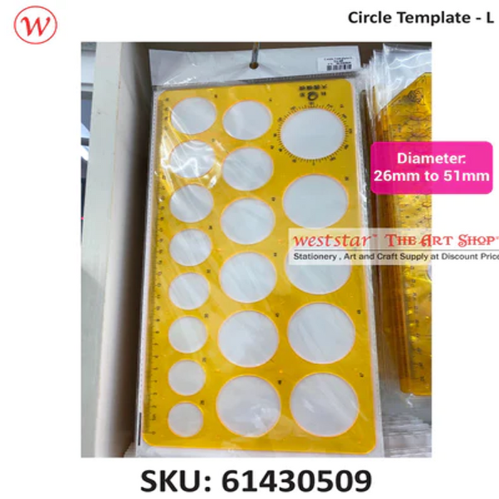 Weststar / The Art Shop | Buy Drawing / Circle Template (Round) Online ...