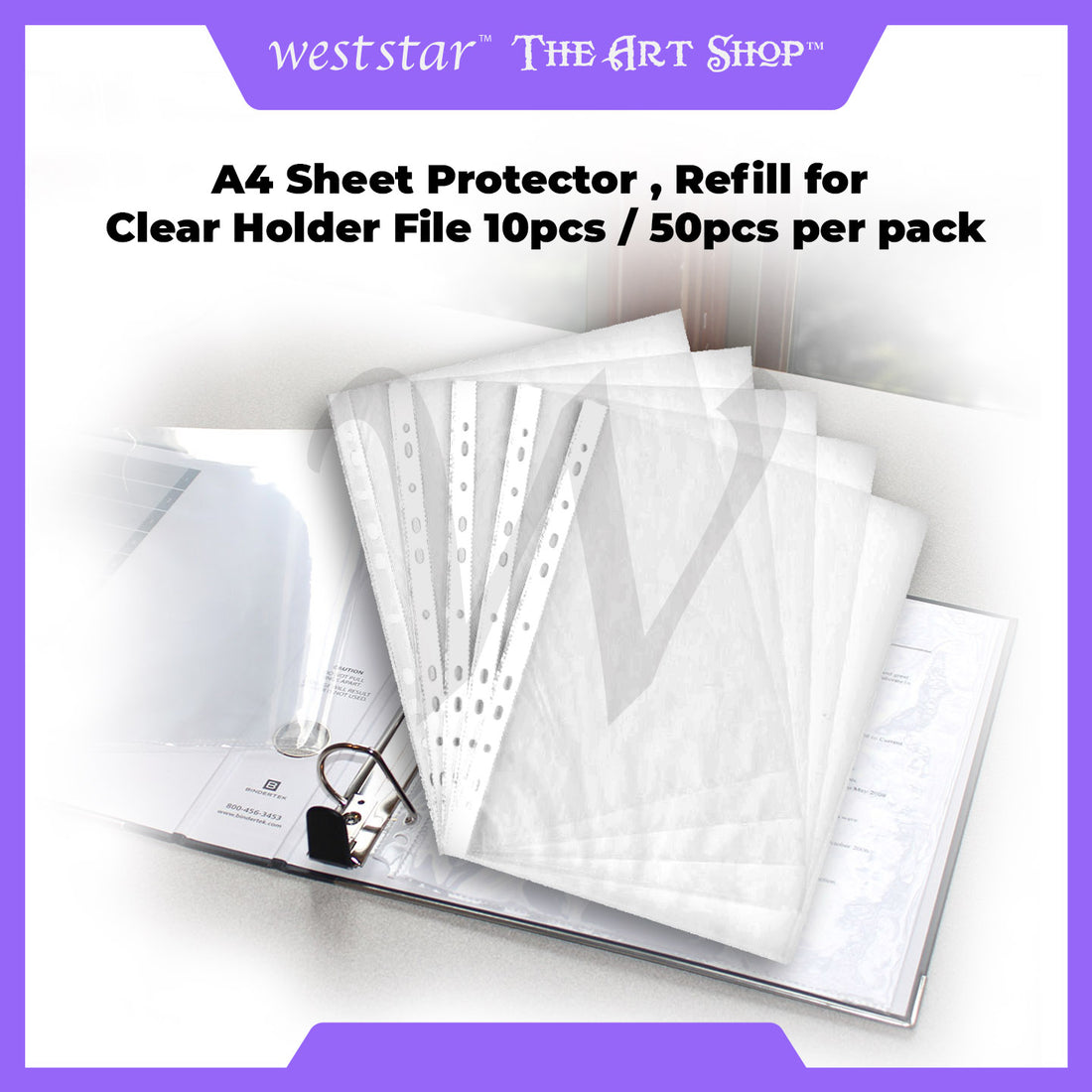 Weststar / The Art Shop | Buy A4 Sheet Protector | 10pcs / 50pcs Online ...