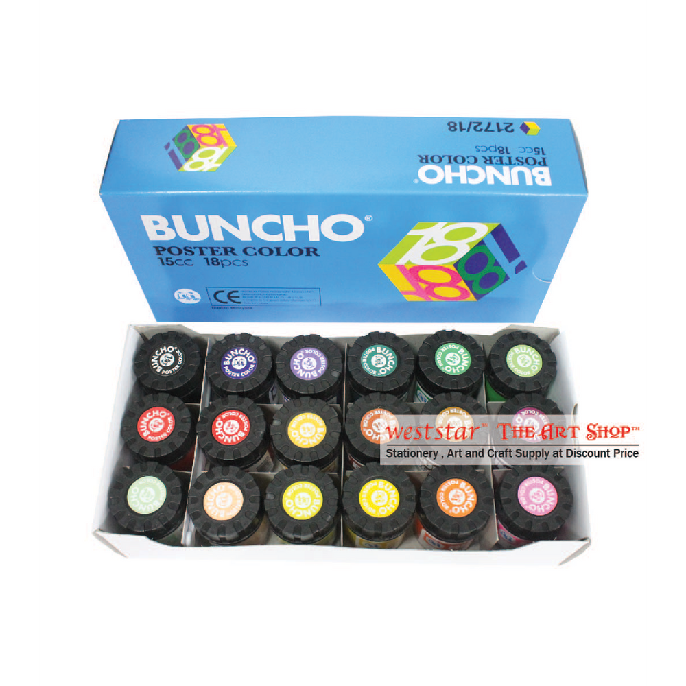 Buncho Poster Color 15cc Set | Weststar The Art Shop - Retail & Wholesale