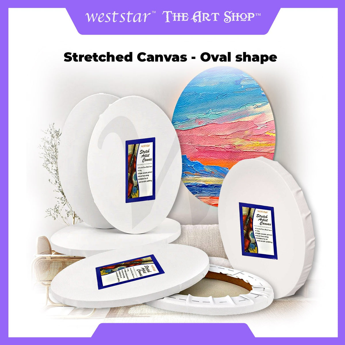 stretched oval shape