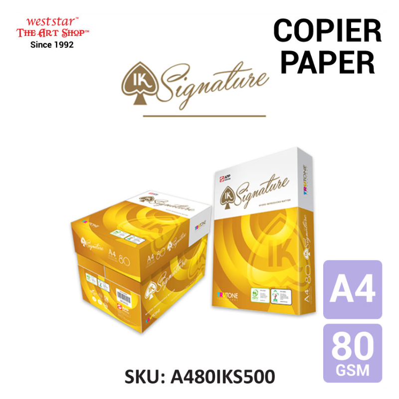 Weststar / The Art Shop | Buy IK Signature Copier Paper A4 | 80gsm ...
