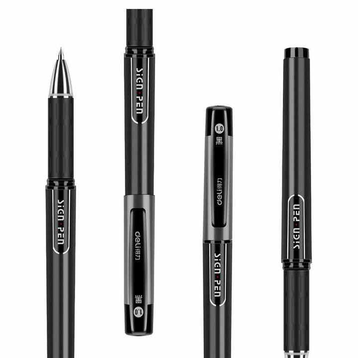 [WETAS] Deli S73 Sign Gel Pe 1.0mm Signature Pens Smooth Writing- Blac