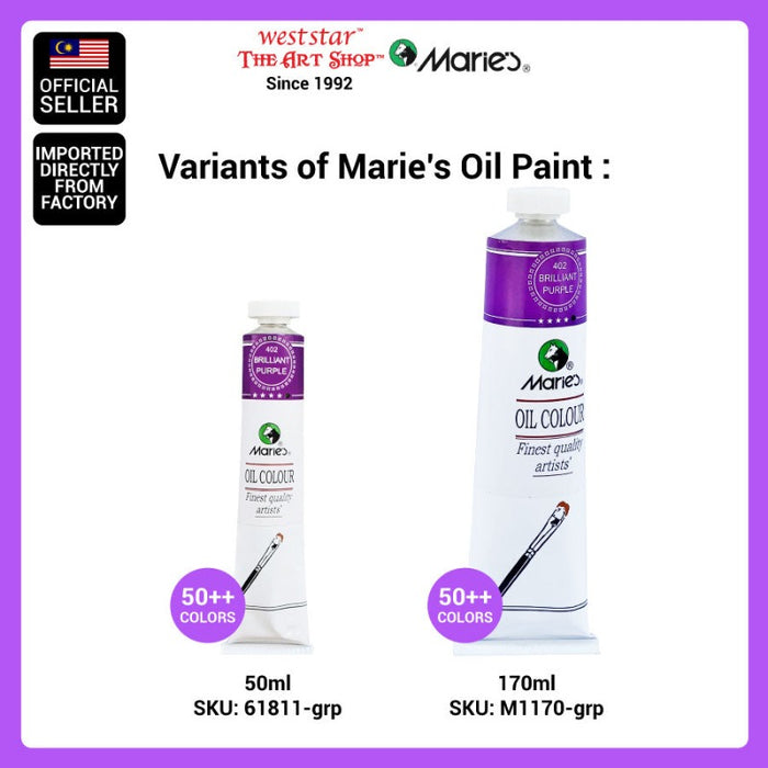 Weststar / The Art Shop | Buy Marie's Oil Color 50ml Online at discount ...